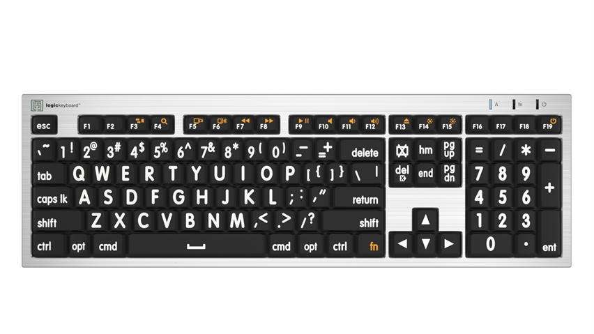 Logickeyboard Backlit - Large Print - Available in various colors - Mac ...