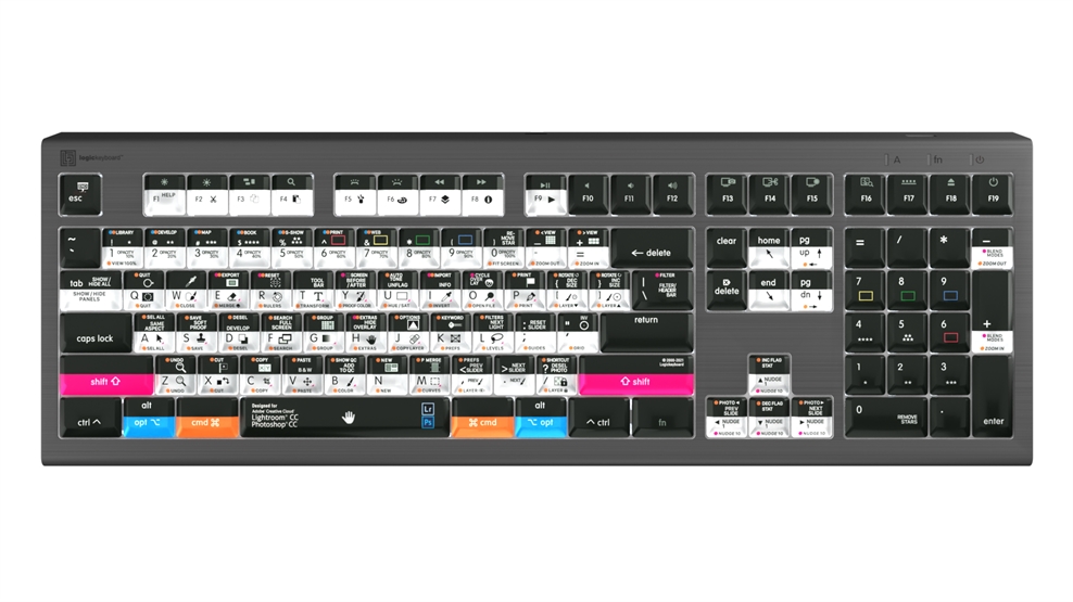 Adobe Lightroom Keyboard | Logickeyboard