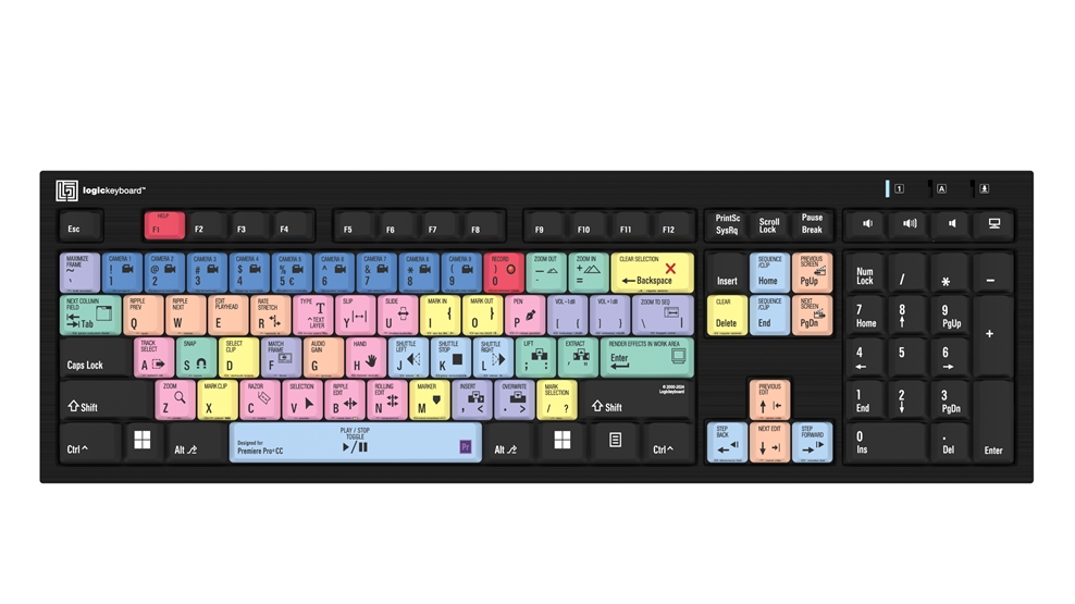 Logickeyboard MAC & PC Keyboards & Keyboard Covers for Adobe Premiere ...